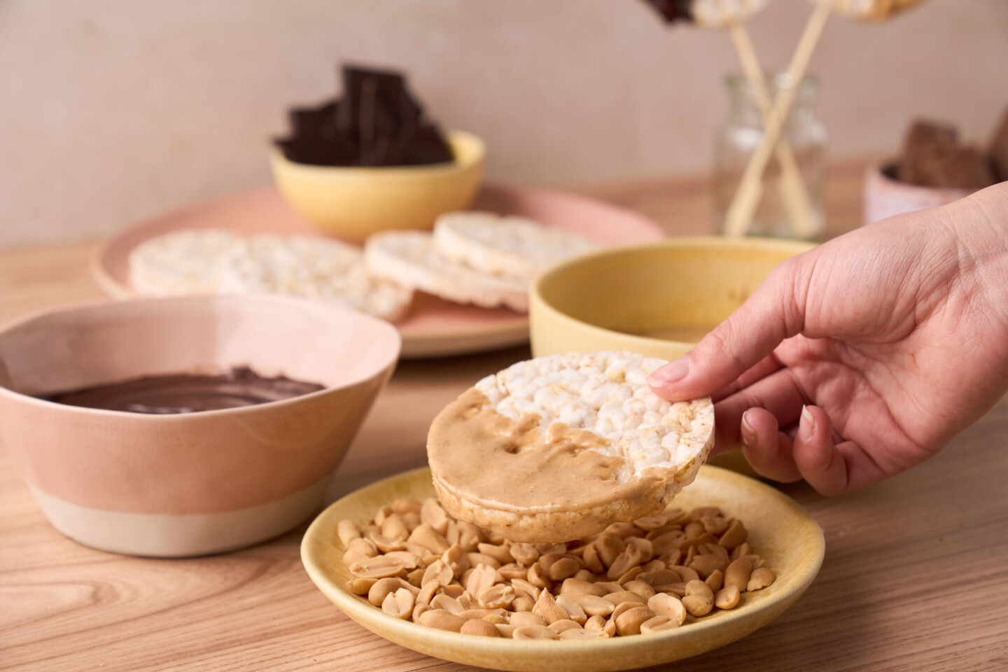 Süß-salzige Versuchung: Snickers-Reiswaffel - AT Q19 DE